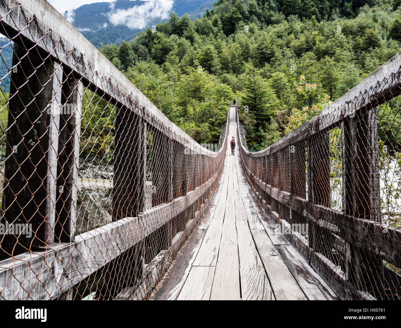 Walk on hanging bridge hi-res stock photography and images - Alamy