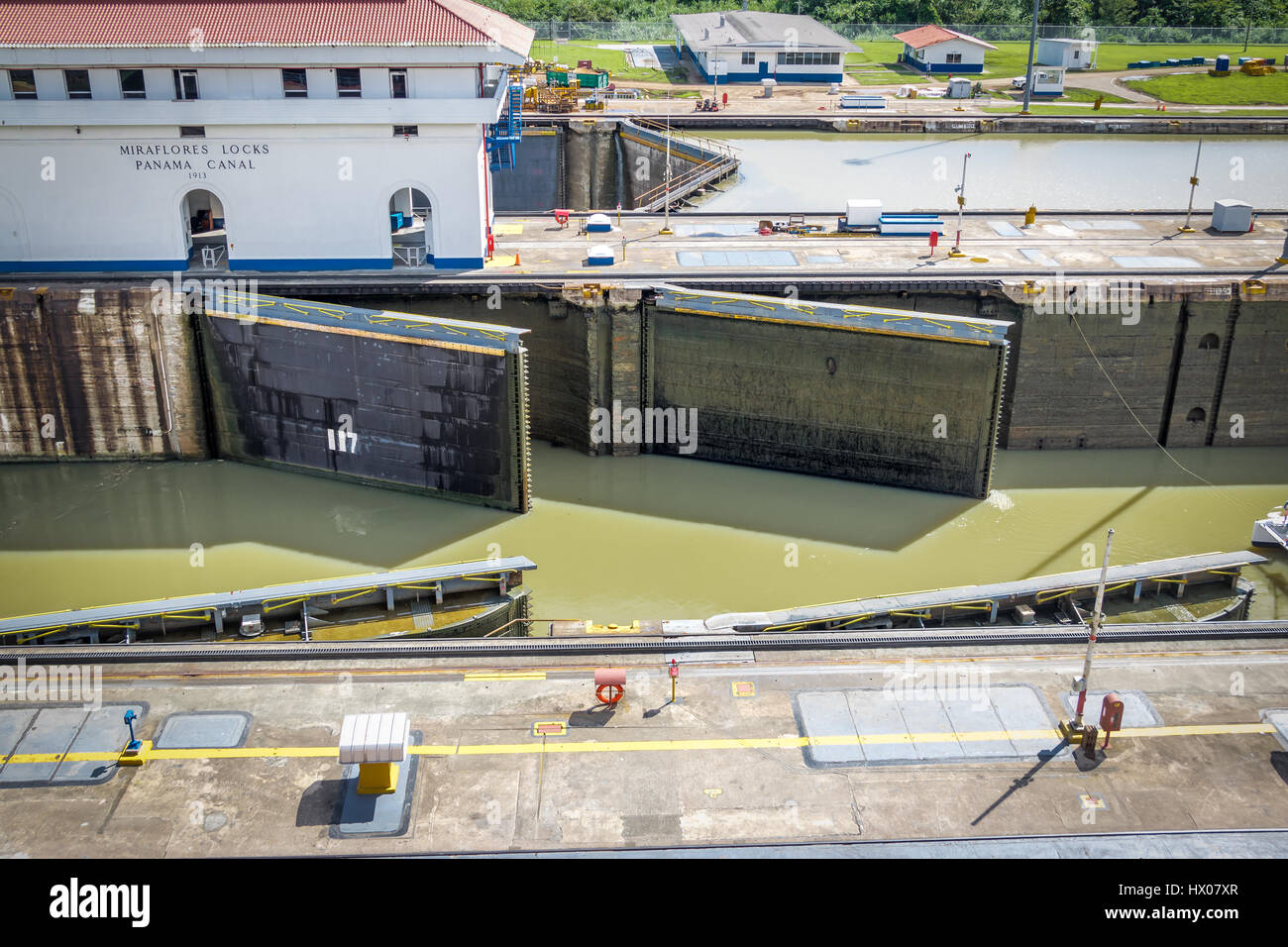 Panama gates hi-res stock photography and images - Alamy
