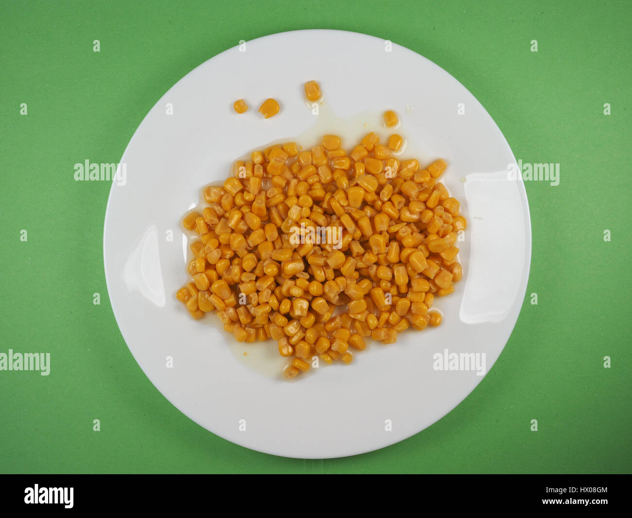 maize corn food in a white dish Stock Photo - Alamy