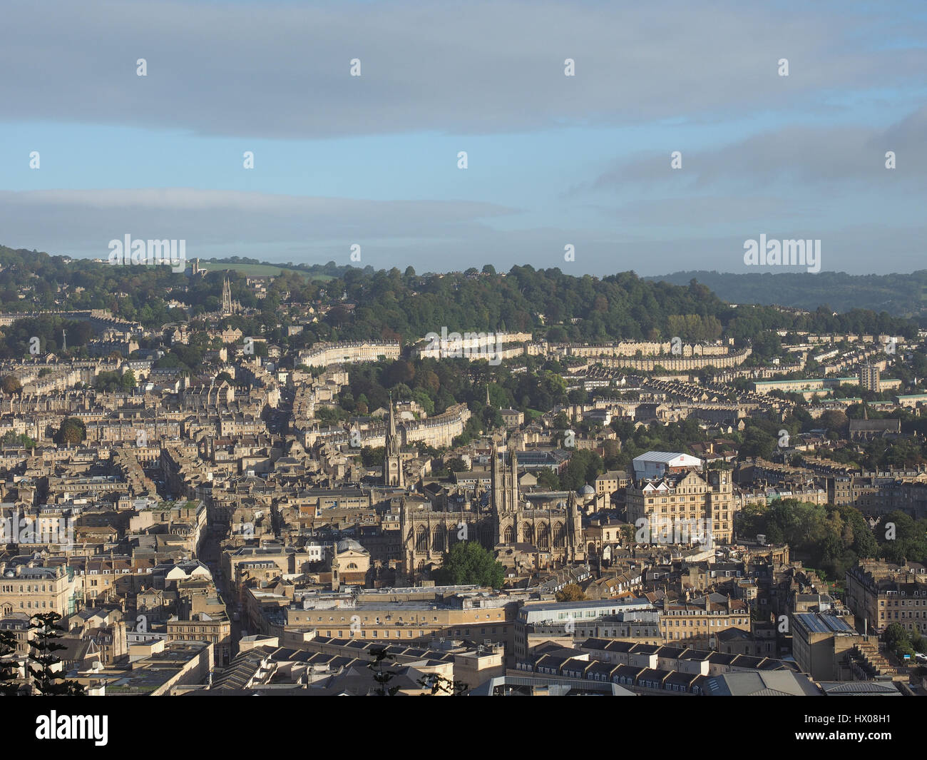 Aerial view of the city of Bath, UK Stock Photo - Alamy
