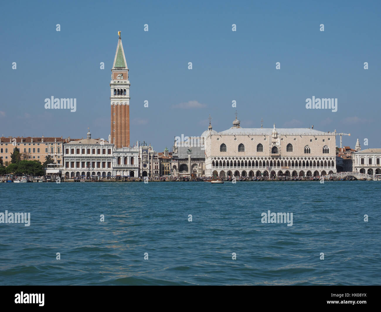Piazza San Marco (meaning St Mark square) seen from San Marco basin in ...