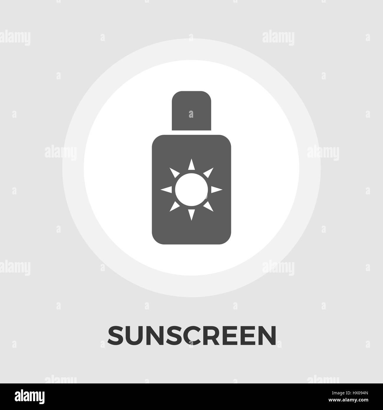 Sunscreen Icon Vector. Flat icon isolated on the white background ...
