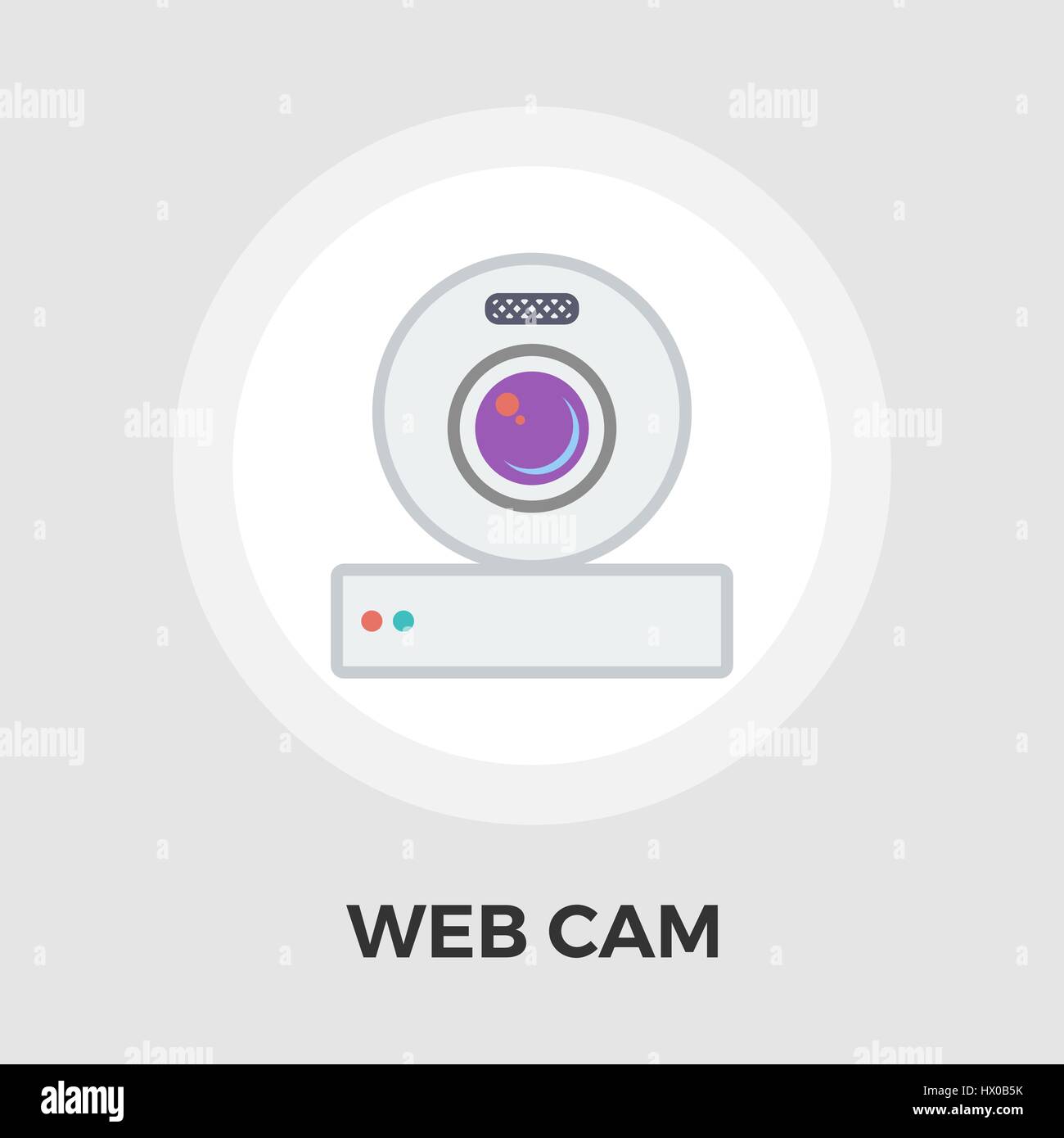 Web cam icon vector. Flat icon isolated on the white background ...