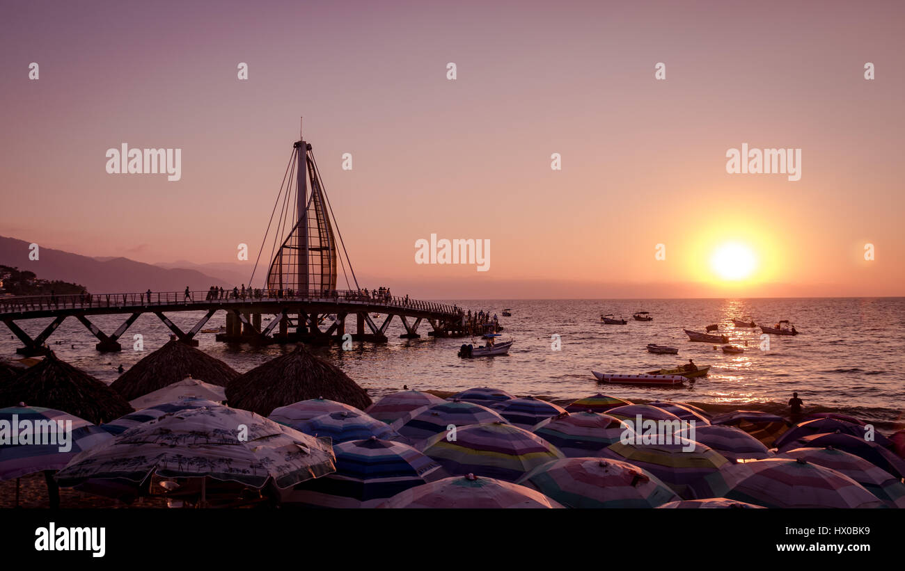 Pier at los muertos beach hi-res stock photography and images - Alamy