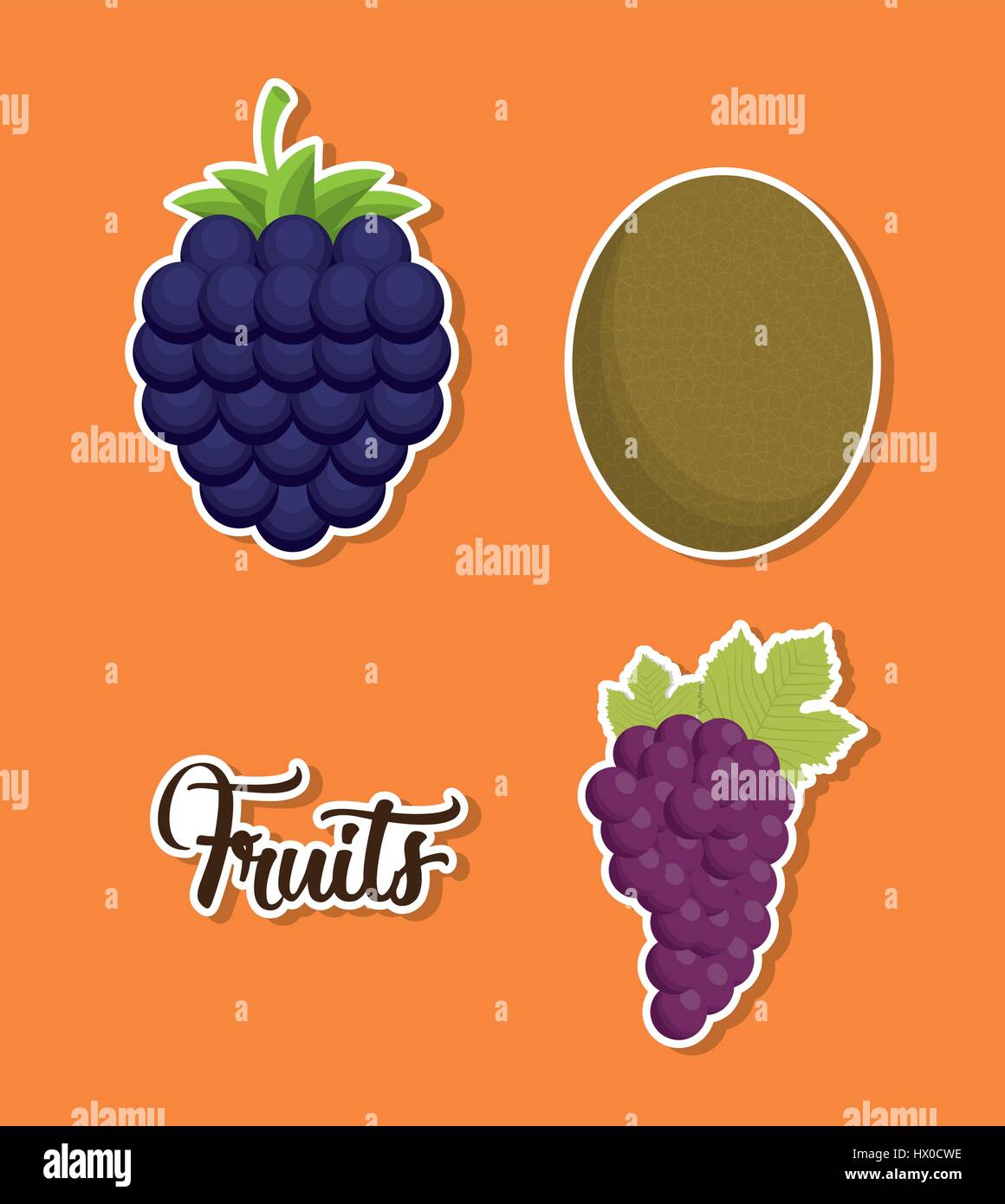 healthy fruits design Stock Vector Image & Art - Alamy