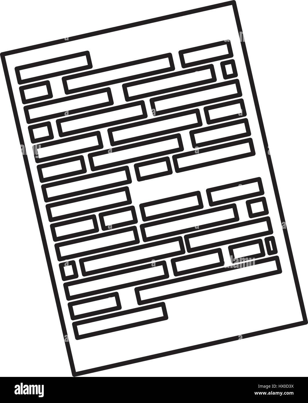 Sheet document paper Stock Vector Image & Art - Alamy