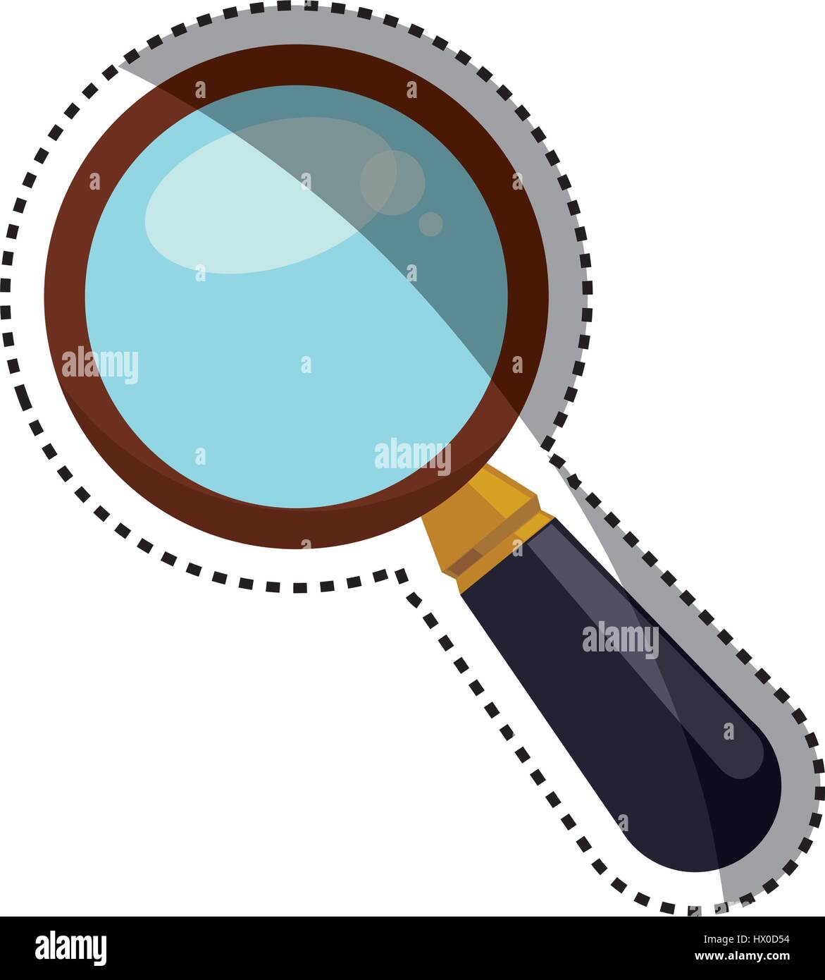 Magnifying glass lupe Stock Vector Image & Art - Alamy