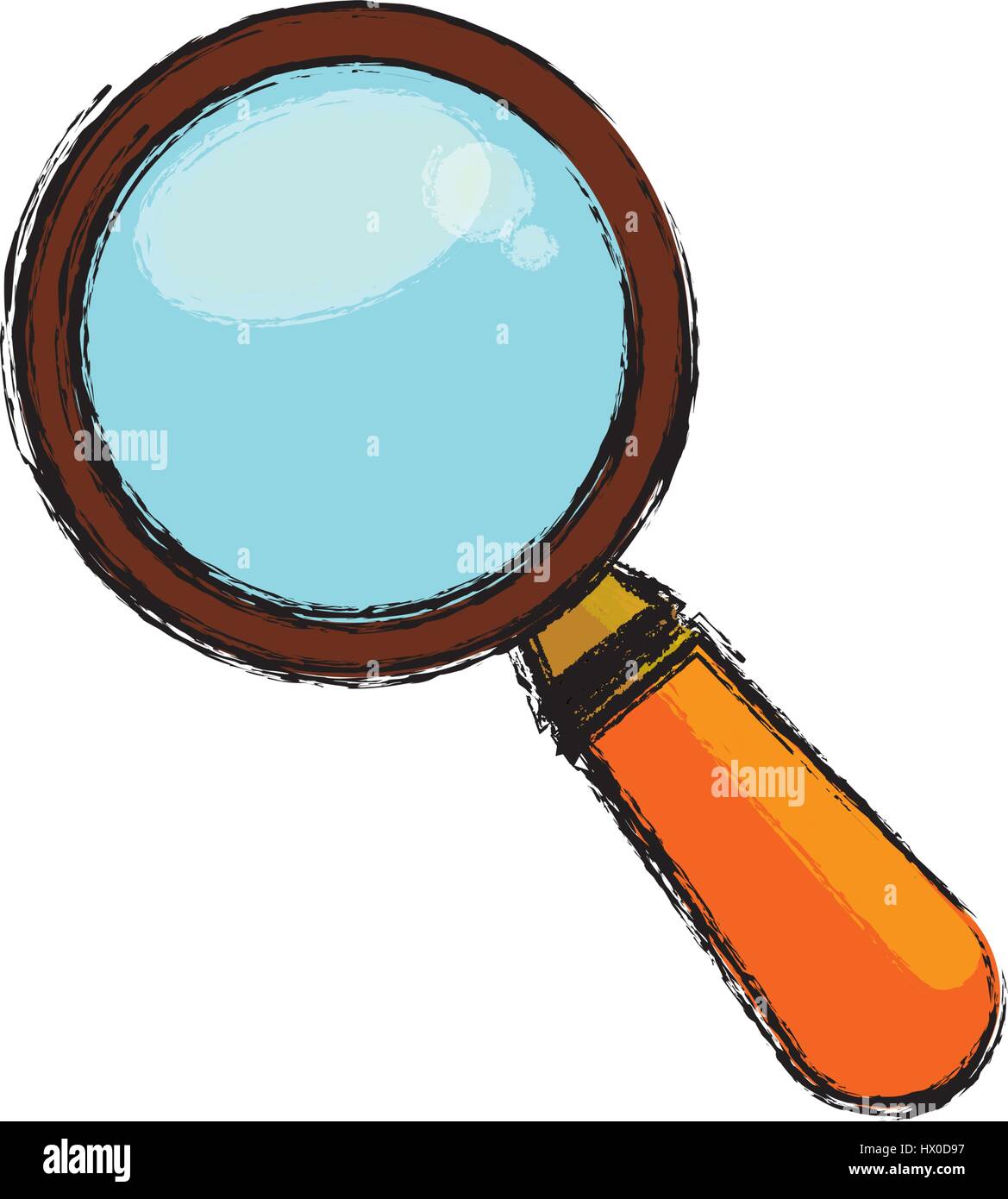 Magnifying glass lupe Stock Vector Image & Art - Alamy
