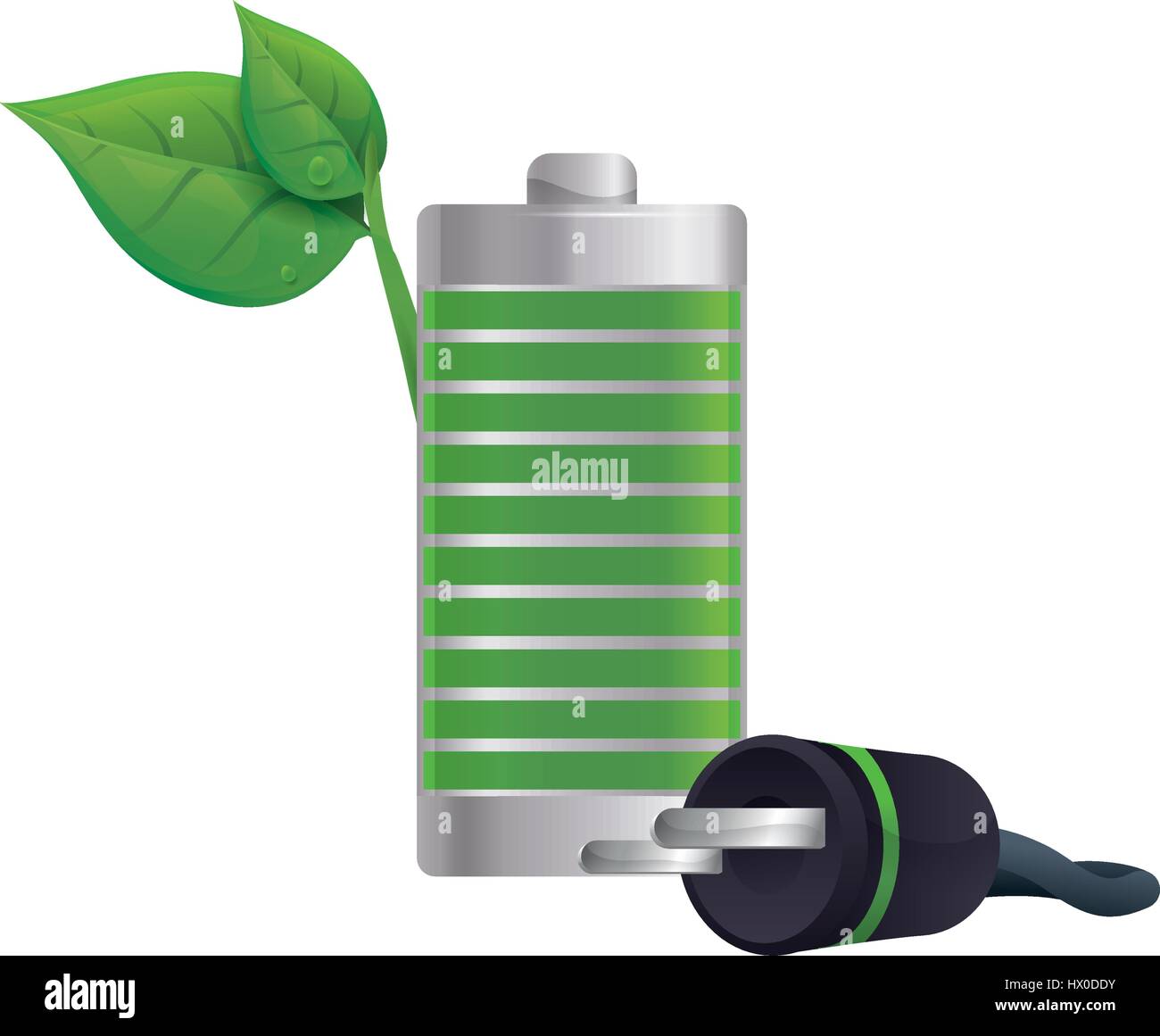 Green energy battery Stock Vector Image & Art - Alamy