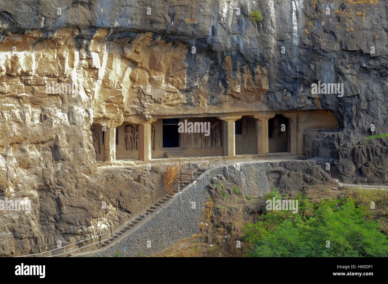 Ellora caves near Aurangabad, Maharashtra state in India Stock Photo ...
