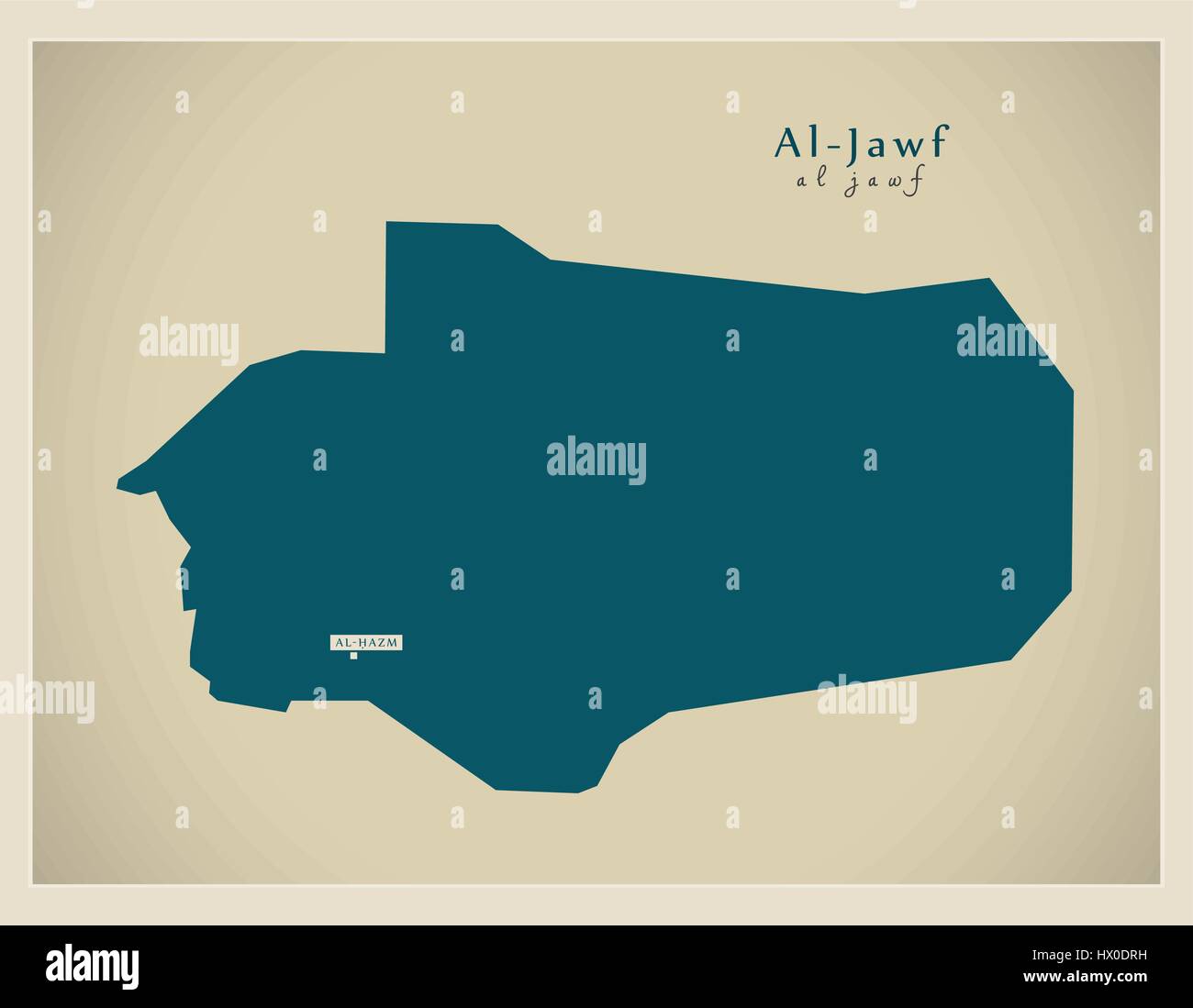 Modern Map - Al Jawf YE Stock Vector Image & Art - Alamy