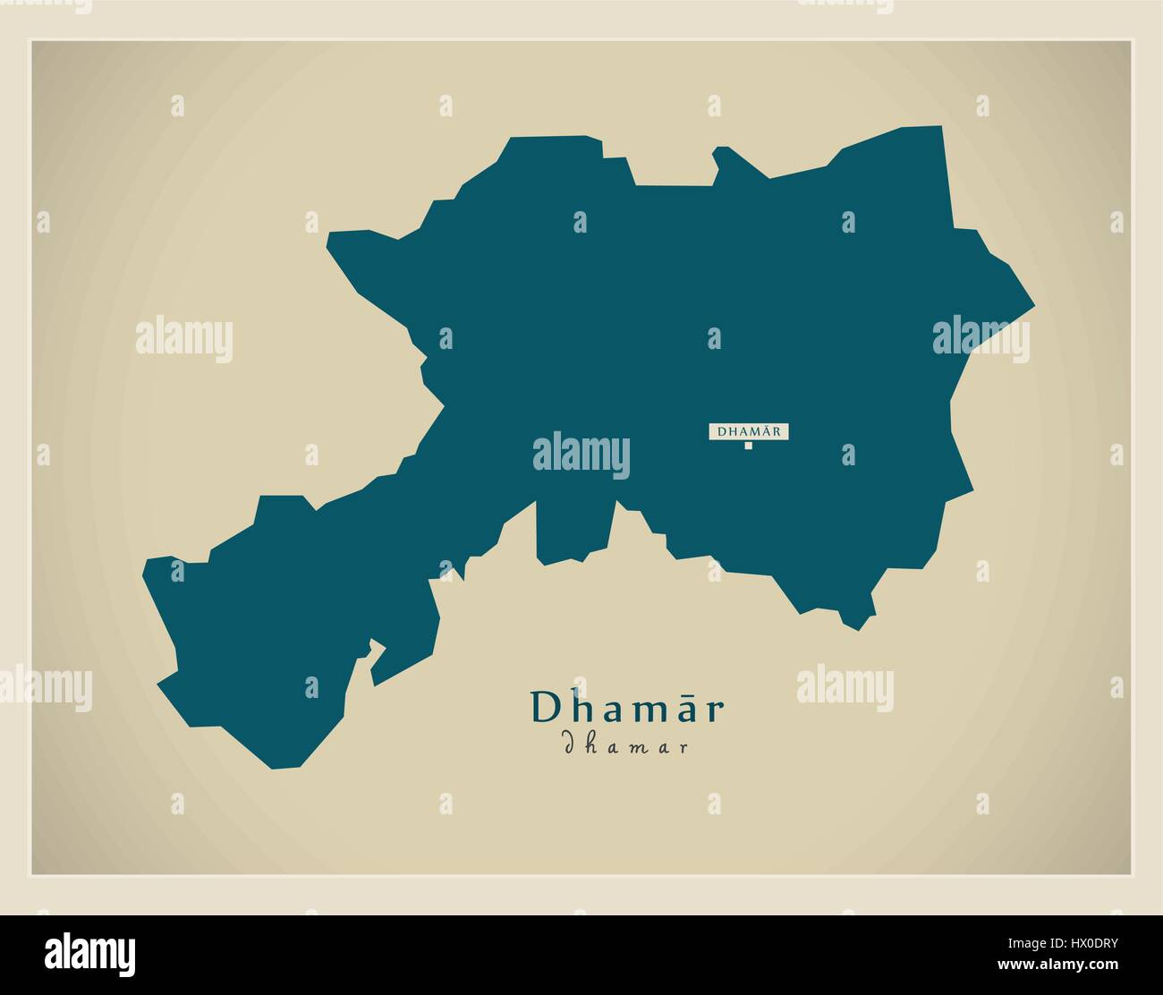 Modern Map - Dhamar YE Stock Vector Image & Art - Alamy