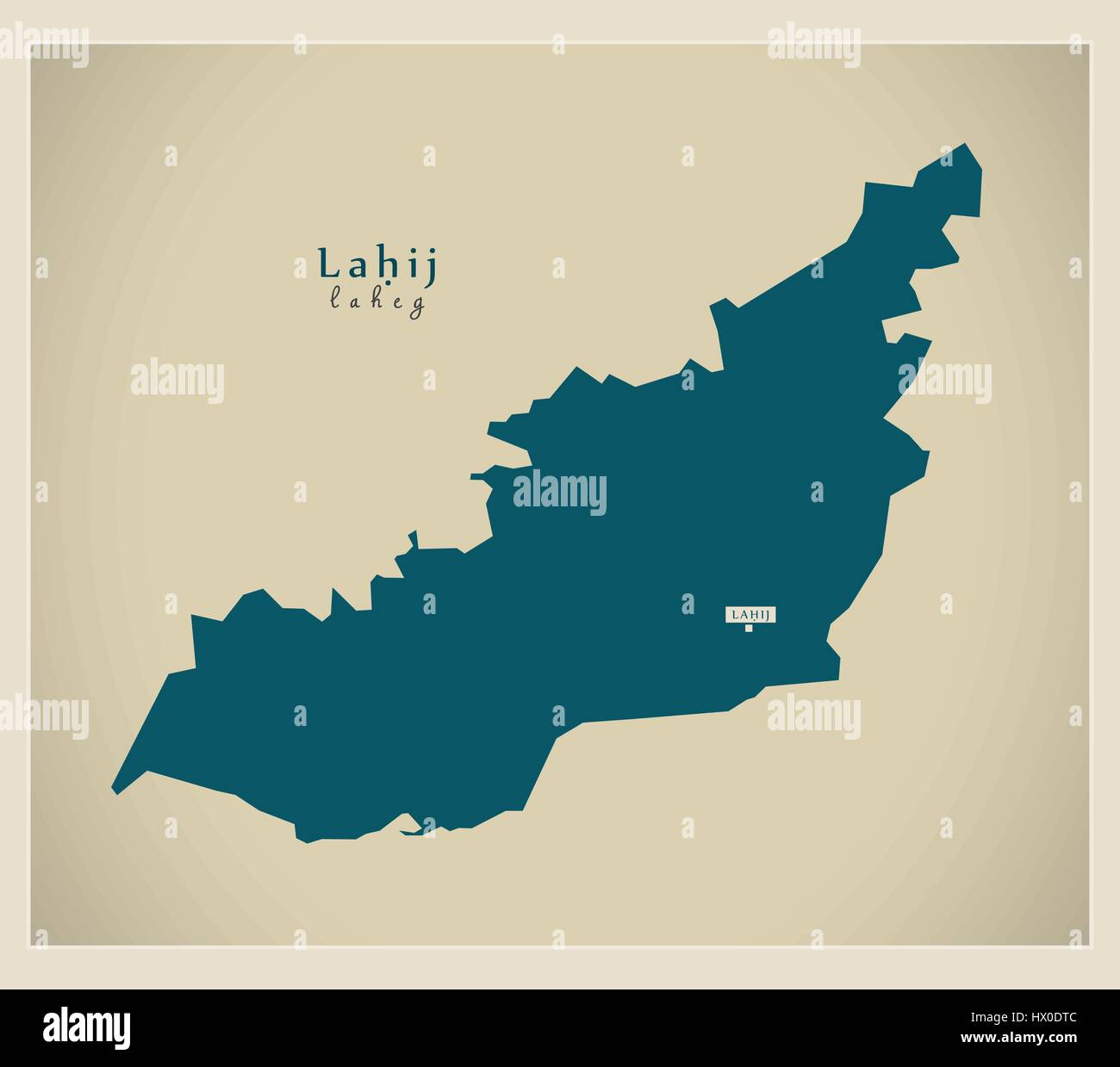 Modern Map - Lahij YE Stock Vector Image & Art - Alamy