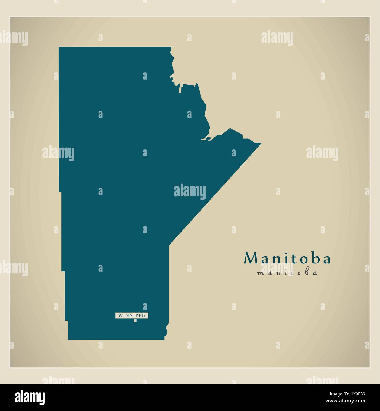 Map manitoba hi-res stock photography and images - Alamy