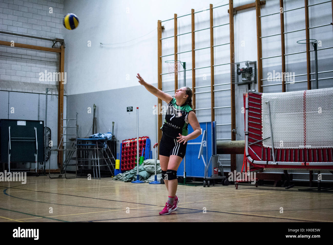 Action shots from the women's volleyball match between Agones Sfc and ...