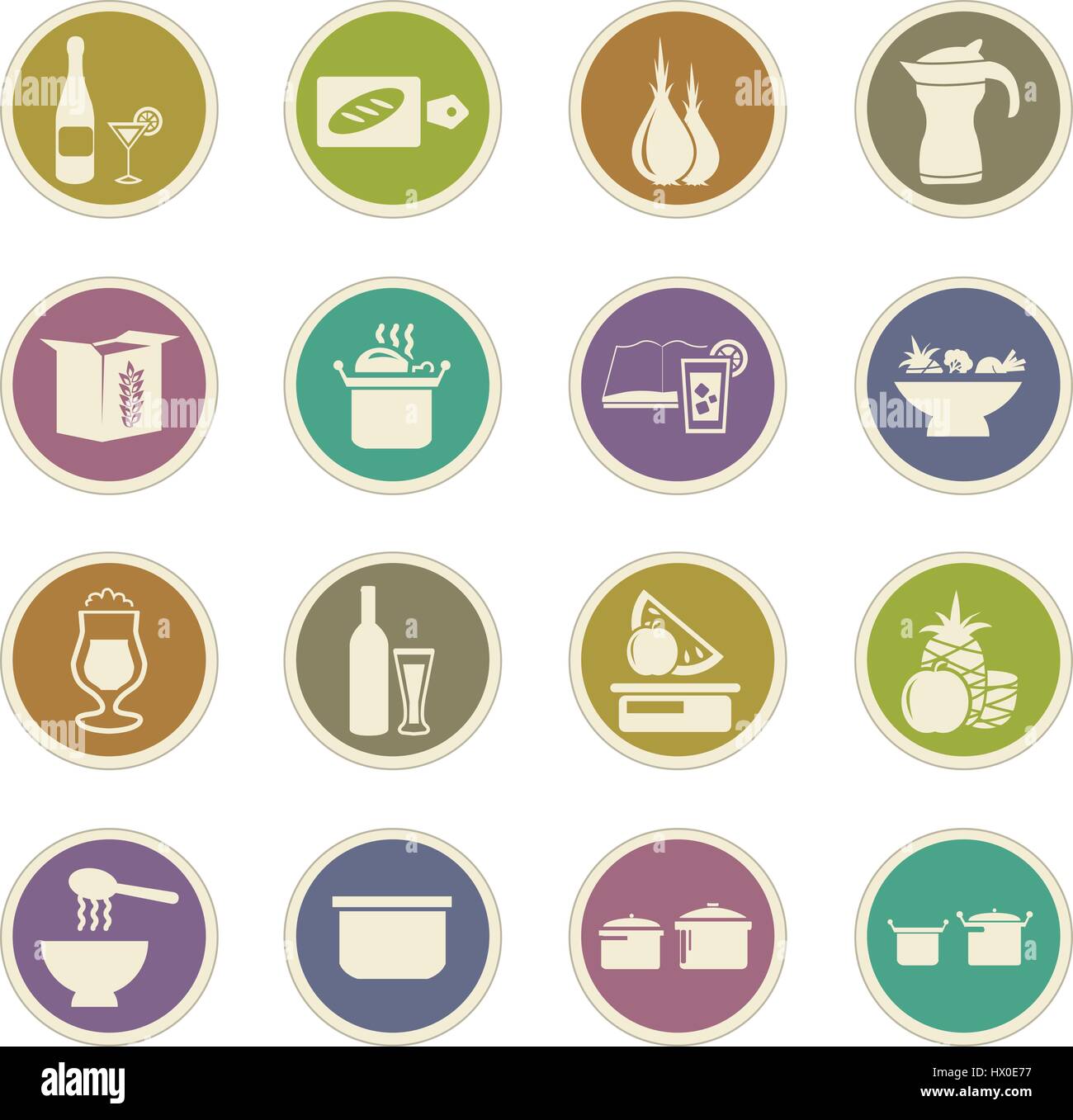 Food and kitchen symbol for web icons Stock Vector Image & Art - Alamy