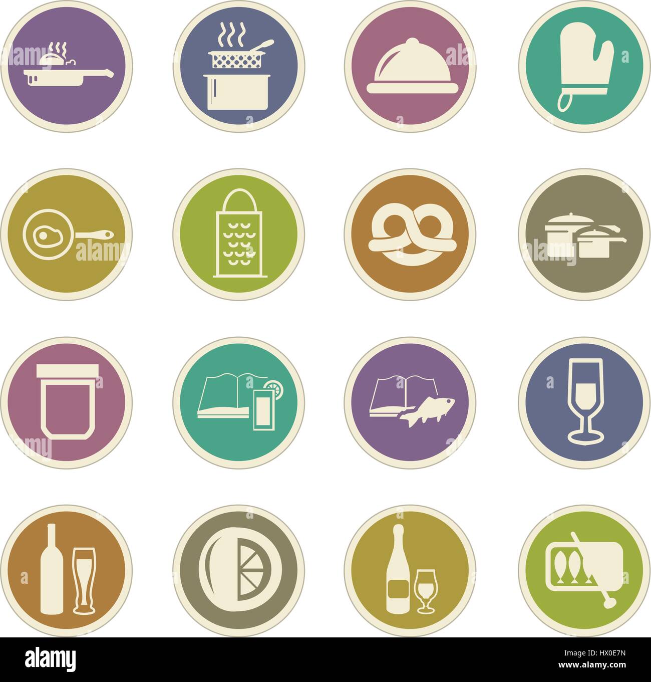 Food and kitchen symbol for web icons Stock Vector Image & Art - Alamy