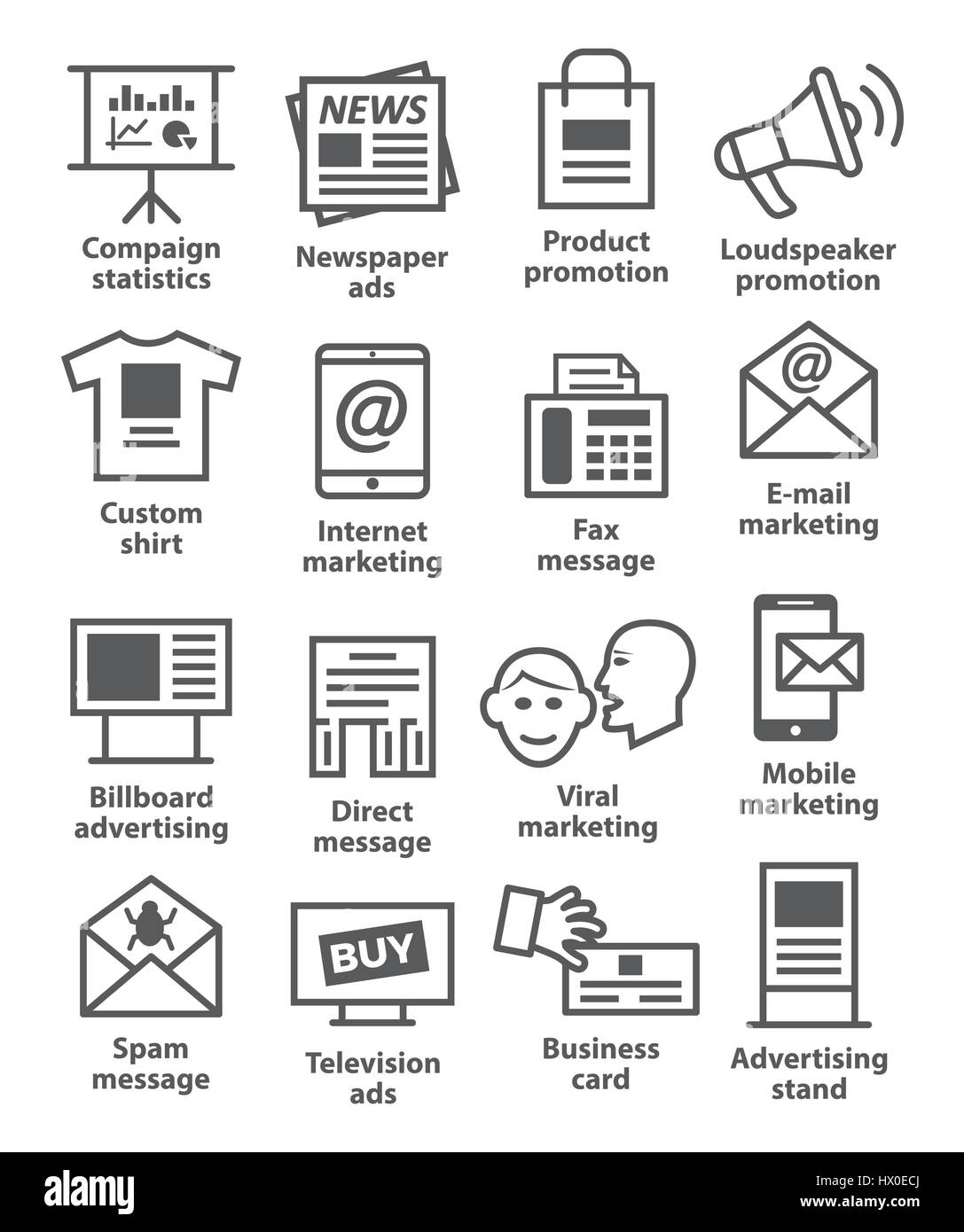 Media outdoor advertising icon hi-res stock photography and images - Alamy