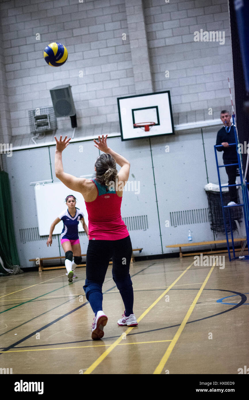 Action shots from the women's volleyball match between Agones Sfc and ...