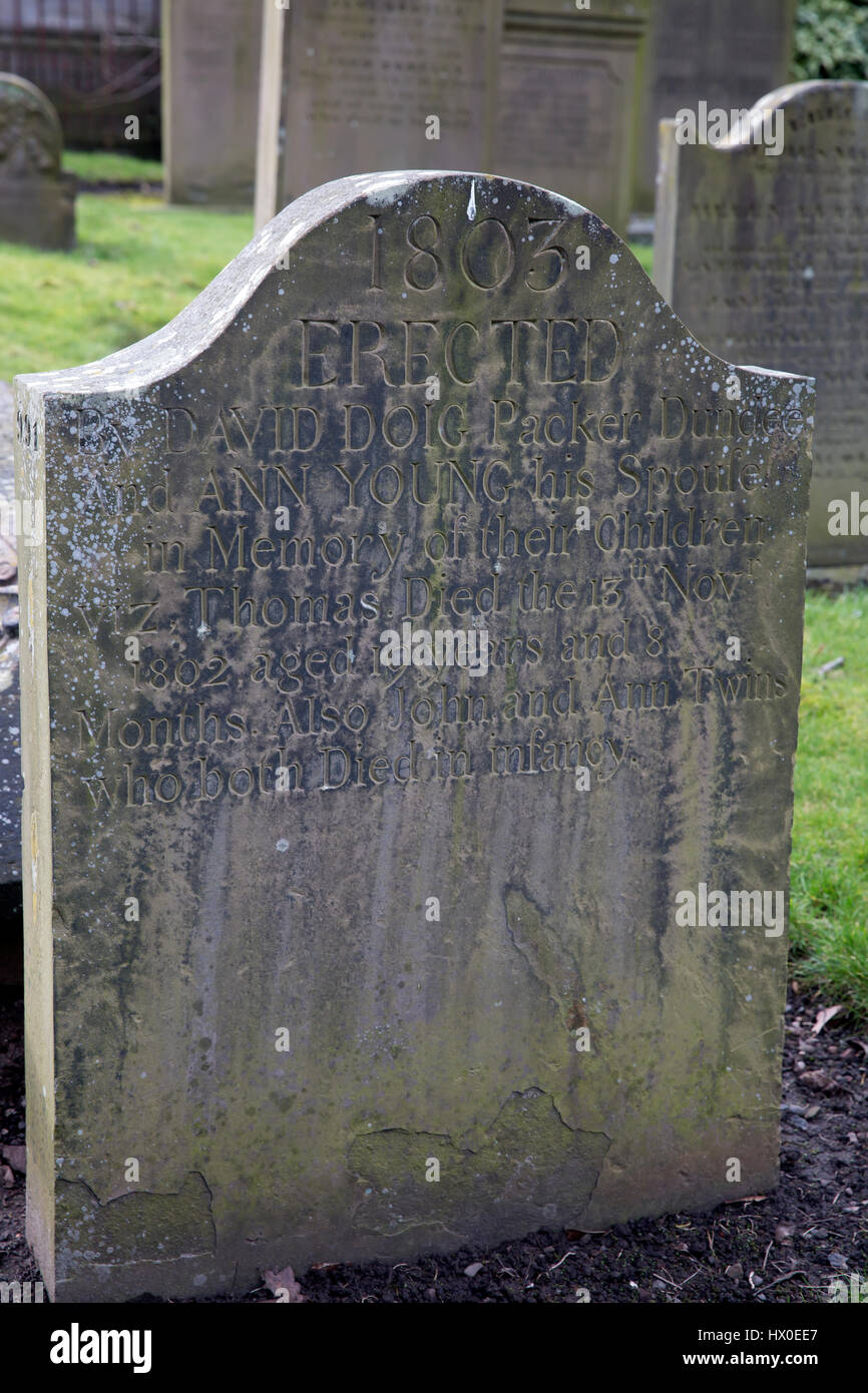 The Howff in Dundee is a medieval cemetry Stock Photo - Alamy