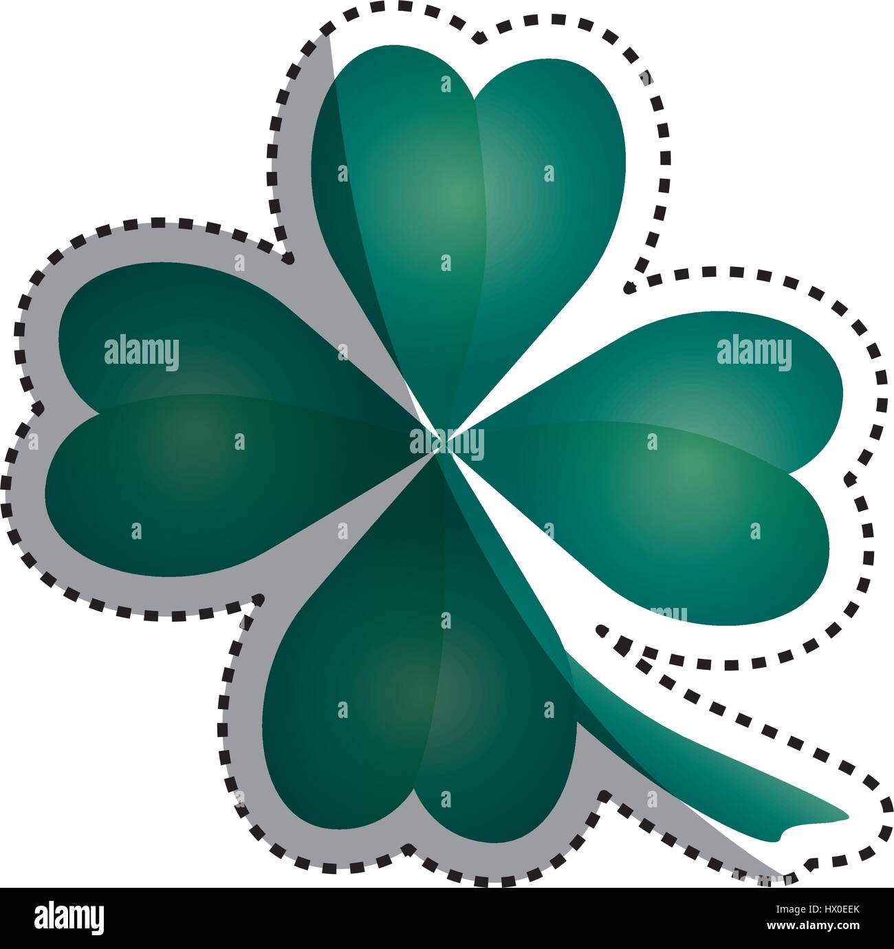 Four leaf clover field Stock Vector Images - Alamy