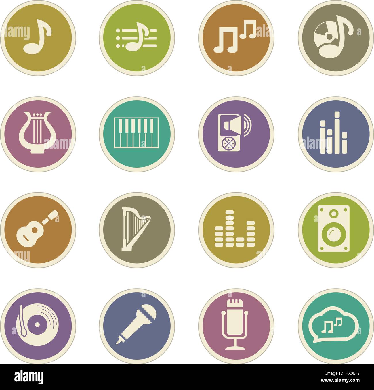 User interface headphone Cut Out Stock Images & Pictures - Alamy