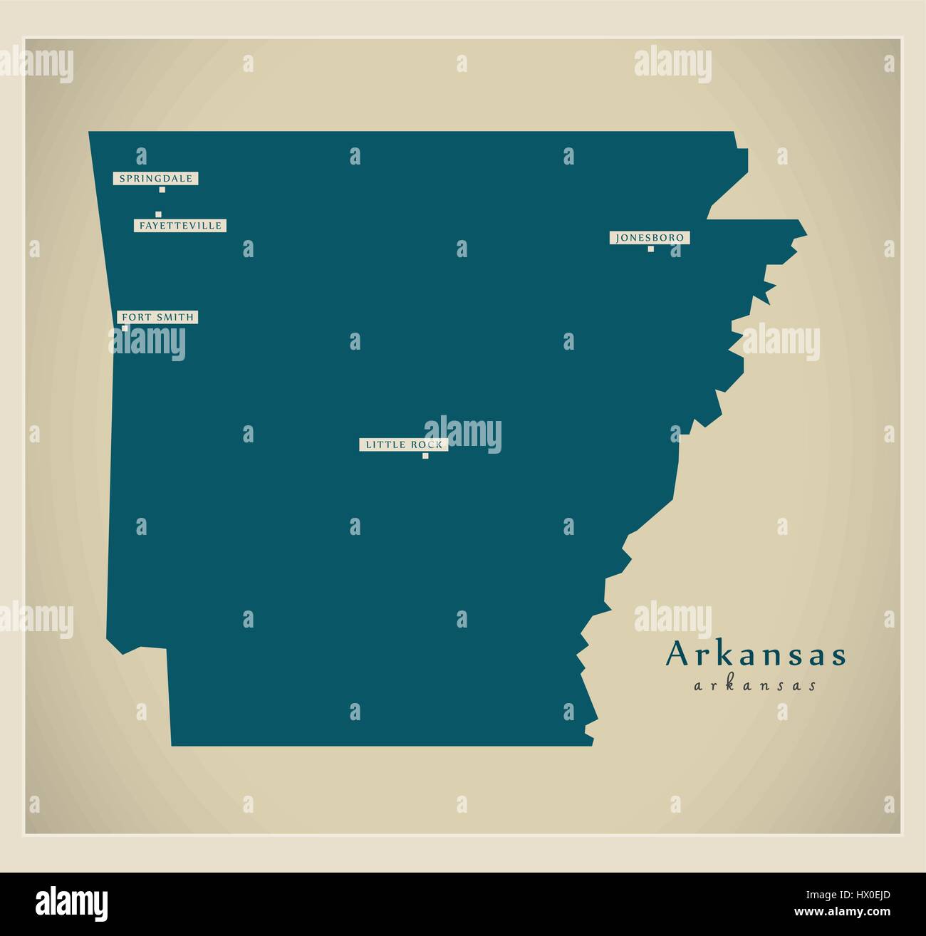 Arkansas county map vector vectors hi-res stock photography and images ...