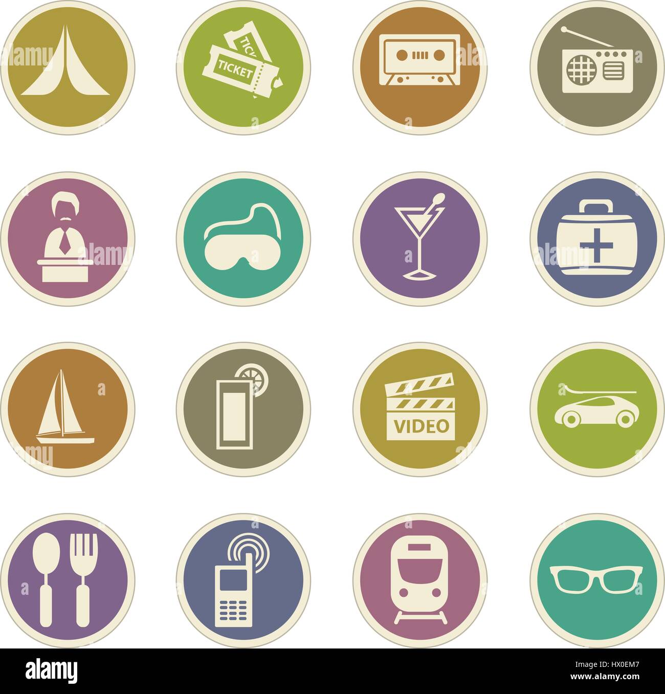 Travel icon set for web sites and user interface Stock Vector Image ...