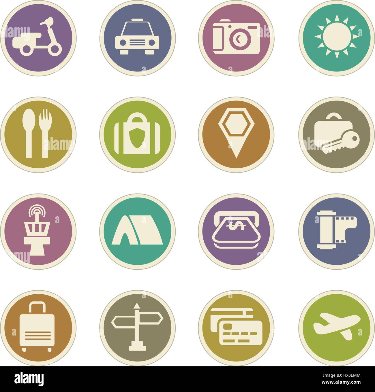 Travel icon set for web sites and user interface Stock Vector Image ...