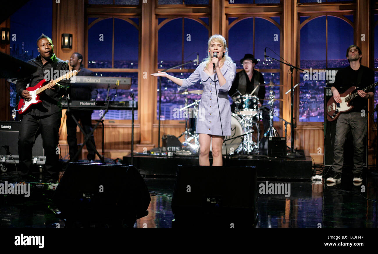 British singer Aimee Anne Duffy aka "Duffy" performs during a segment ...