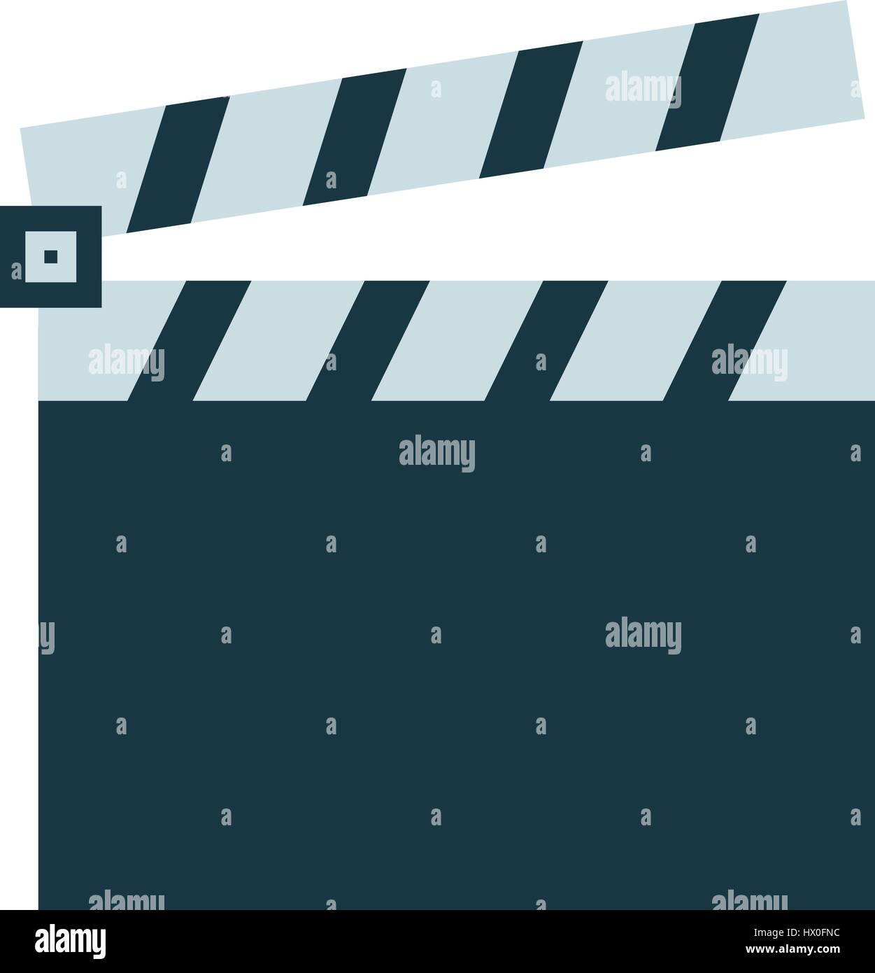 clapperboard icon illustrated on a white background in vector Stock ...