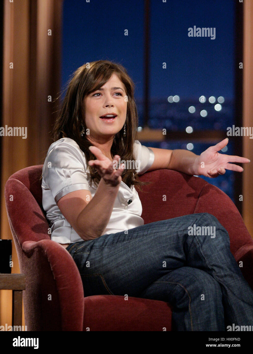 Actress maura tierney during segment hi-res stock photography and ...