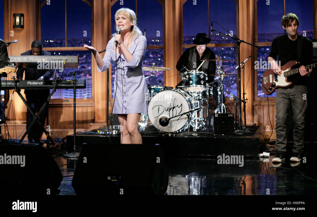 British singer Aimee Anne Duffy aka "Duffy" performs during a segment ...