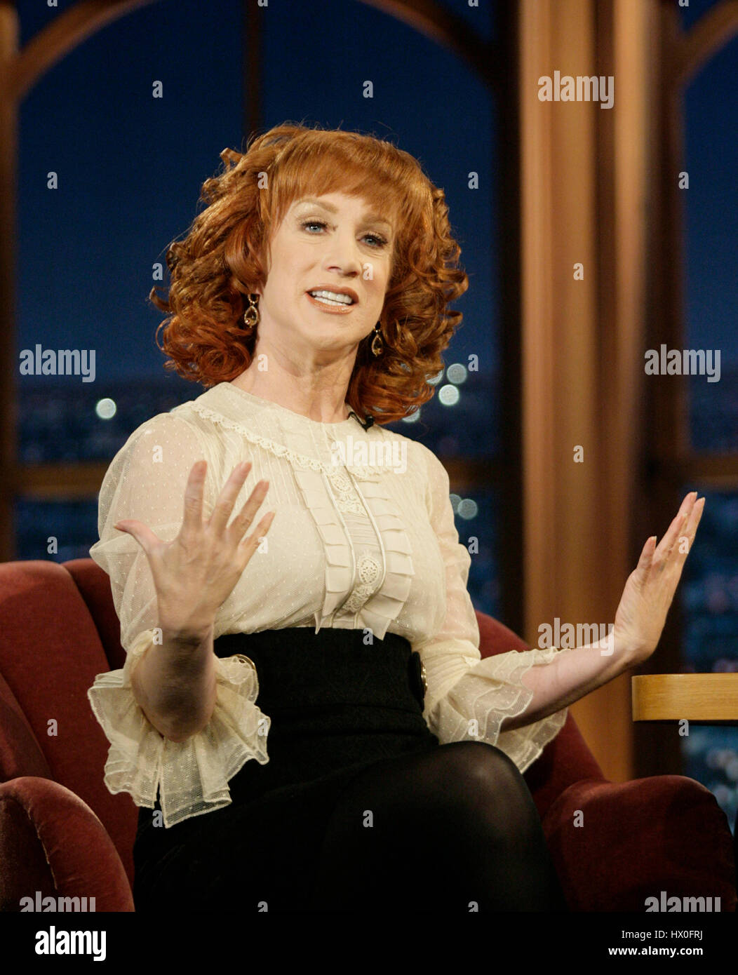 Comic Kathy Griffin during a segment of 'The Late Late Show with Craig ...