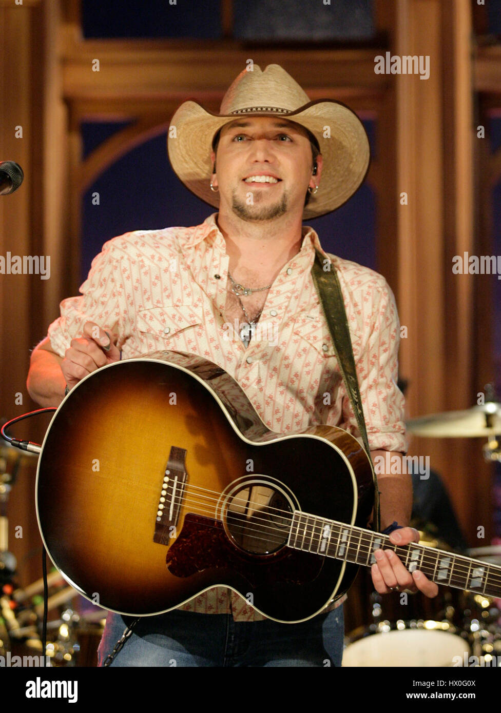 Country singer Jason Aldean performs during a segment of 'The Late Late ...