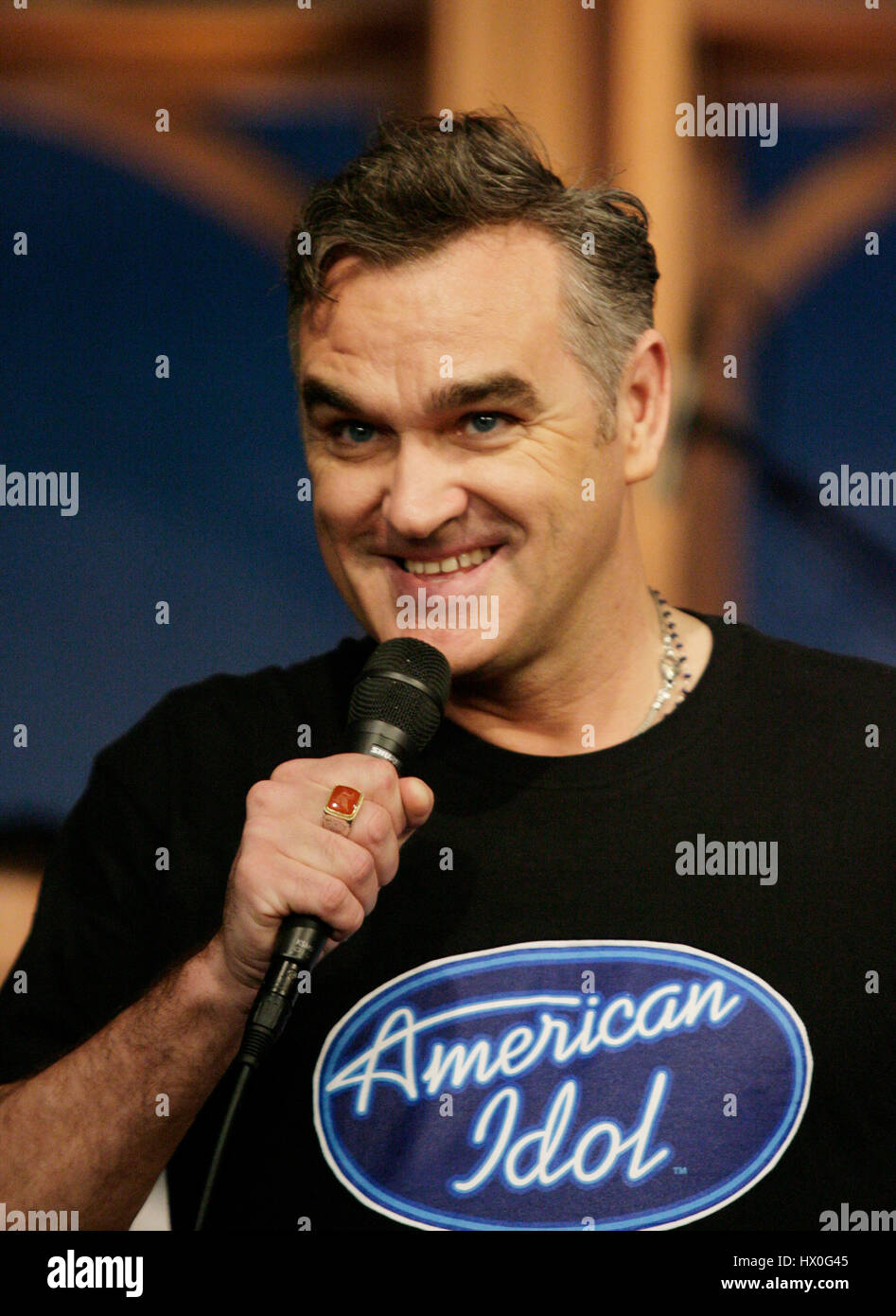 Morrissey performs on stage hi-res stock photography and images - Alamy