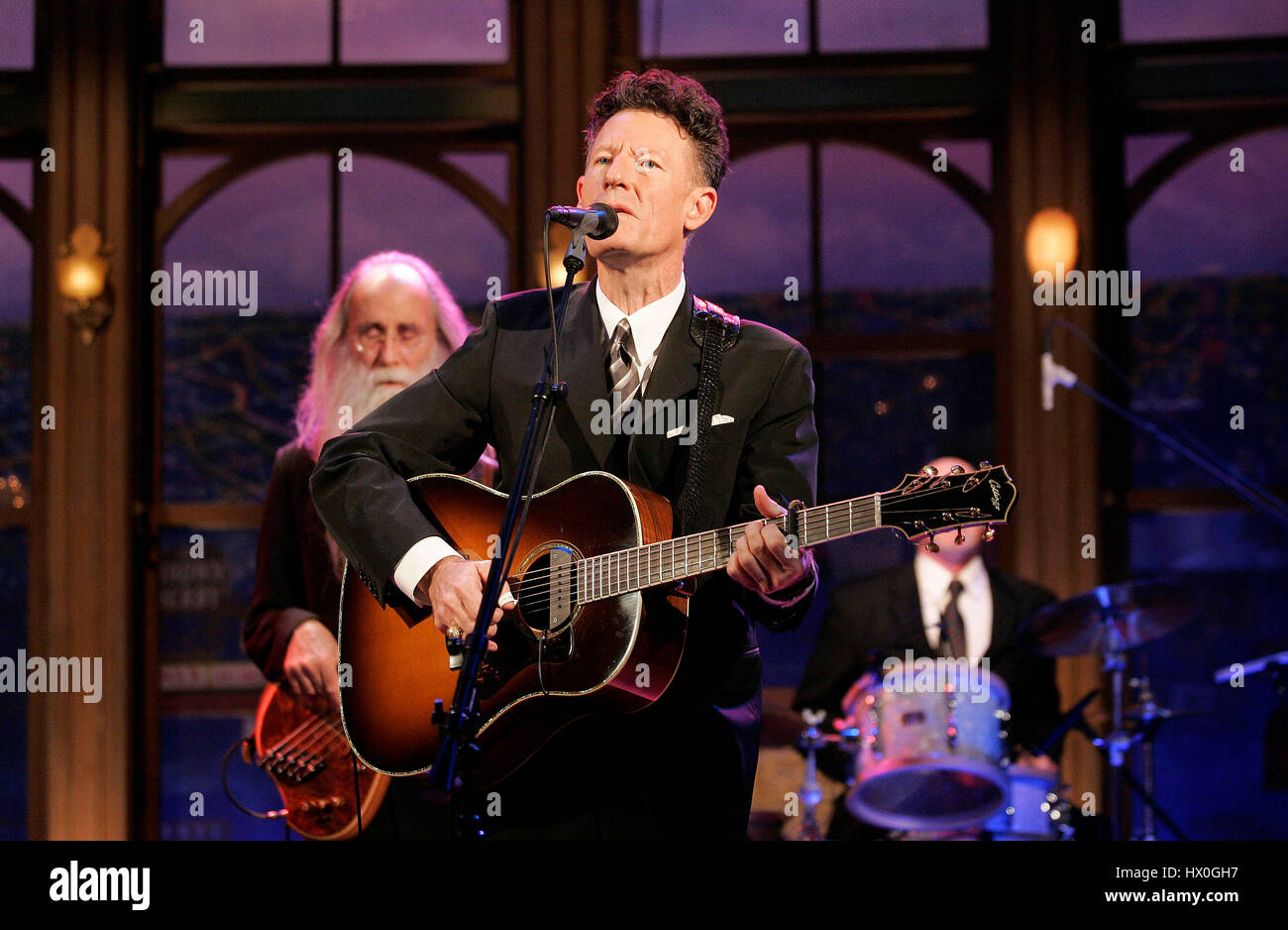 Singer Lyle Lovett during a segment of 'The Late Late Show with Craig ...