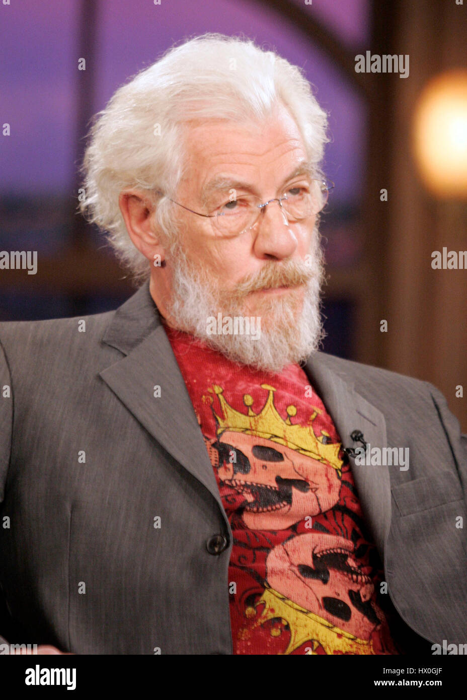 Actor Ian McKellen, during a segment of 'The Late Late Show with Craig ...