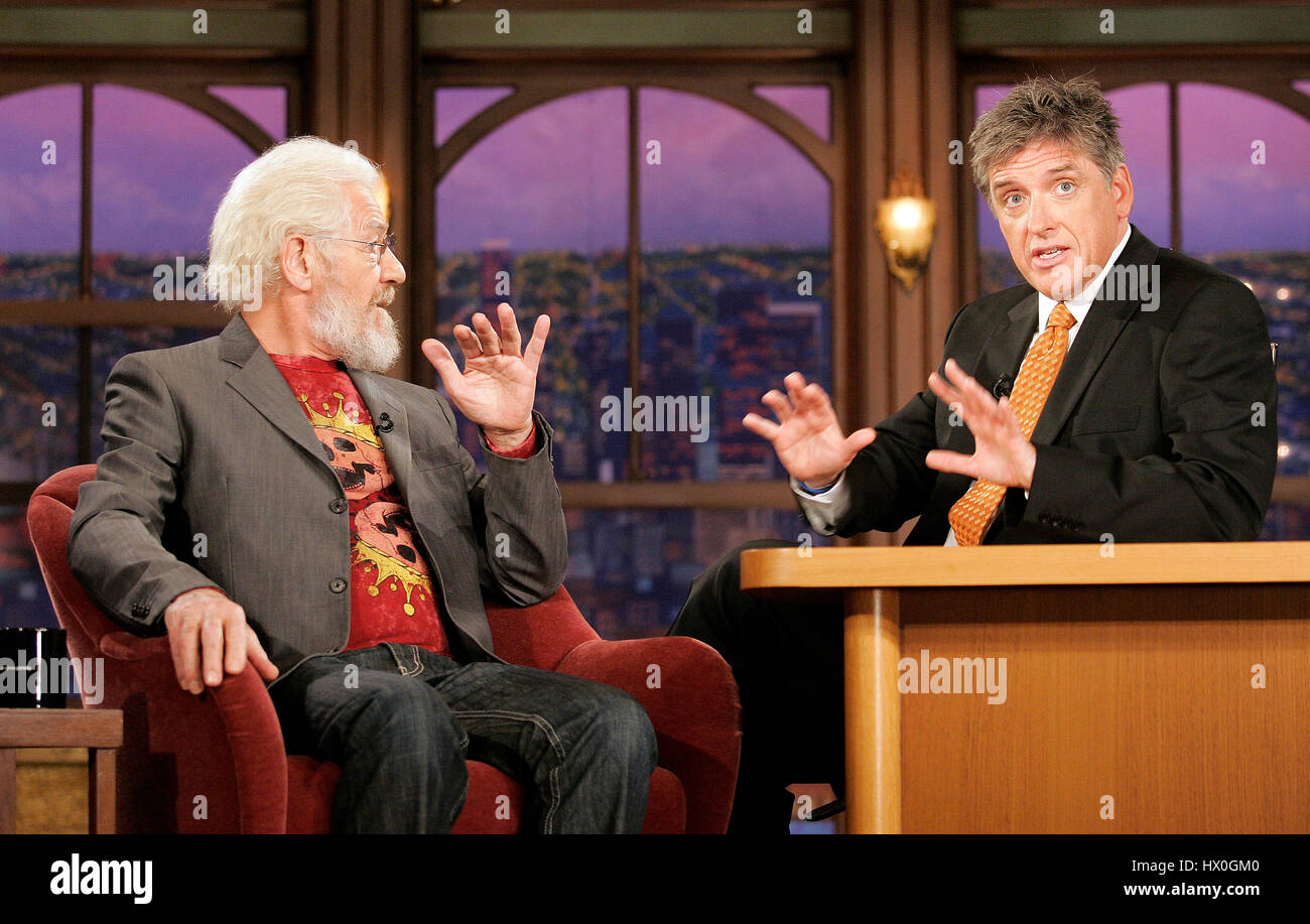 Host Craig Ferguson, right, with actor Ian McKellen, during a segment ...