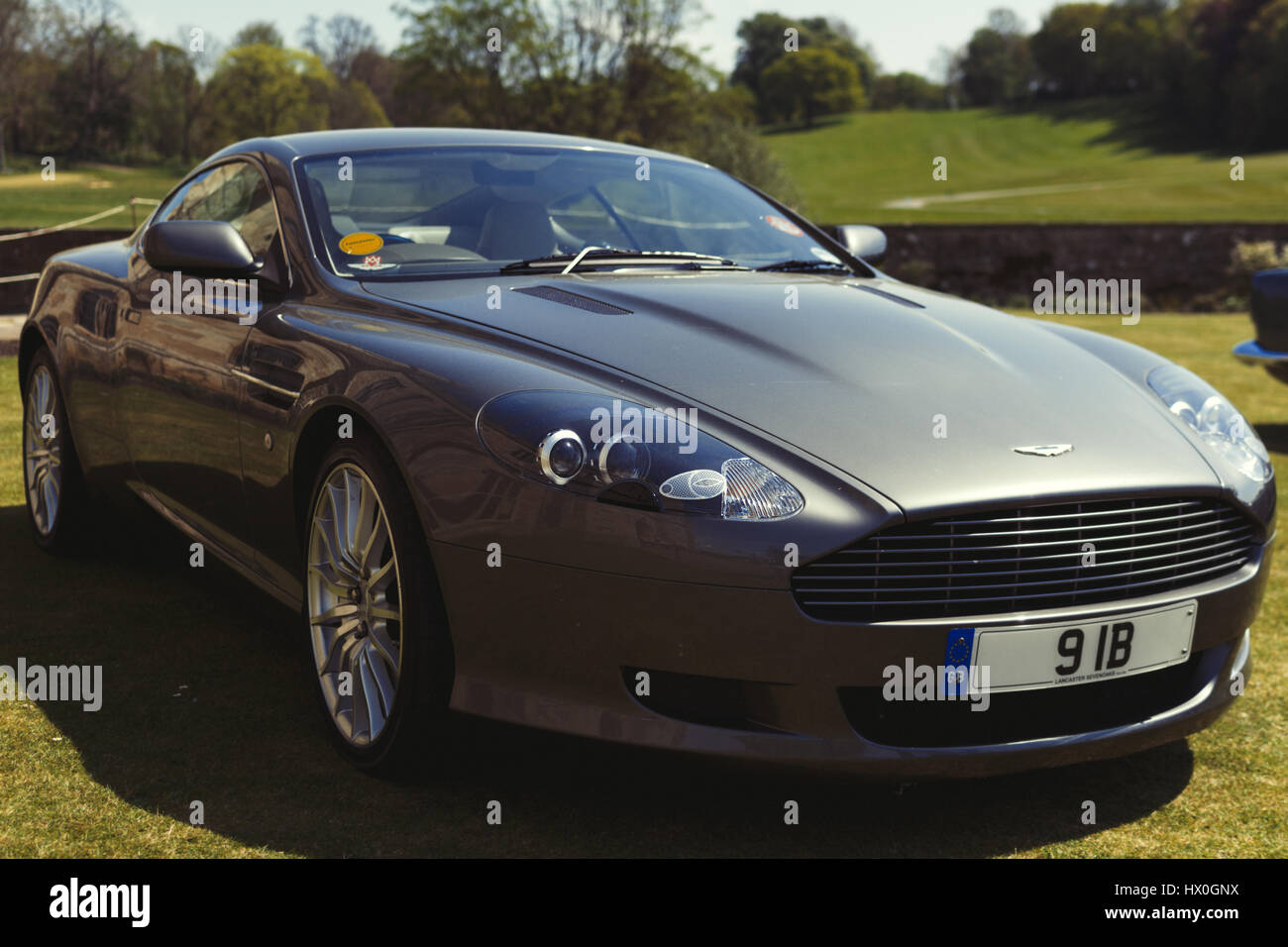 Old Fashioned Aston Martin Car Stock Photo - Alamy