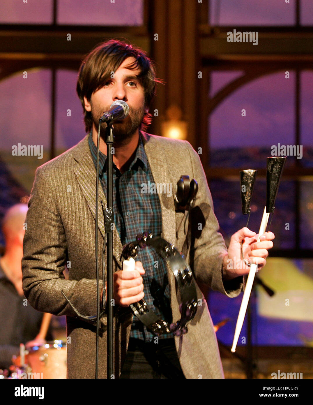 The musical group, "The Shout Out Louds", lead singer Adam Olenius ...