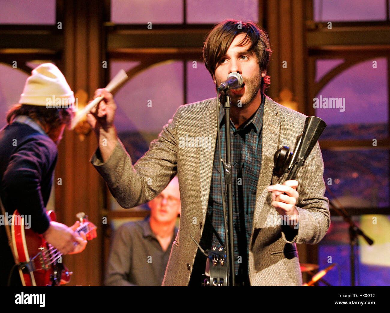 The musical group, "The Shout Out Louds", lead singer Adam Olenius ...