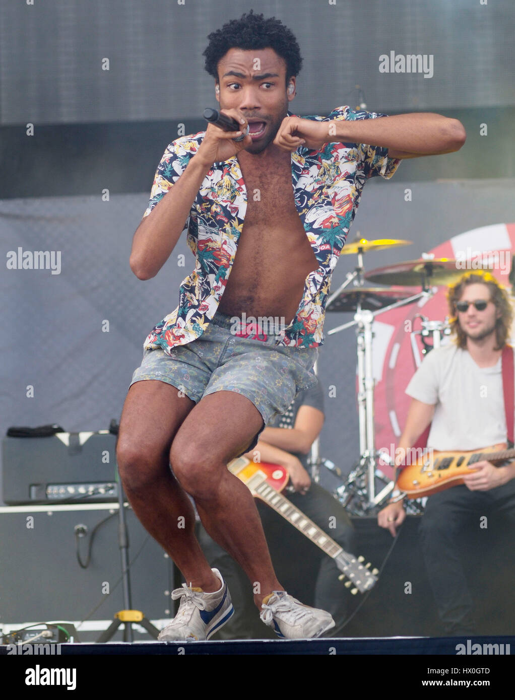 Childish Gambino aka Donald Glover performs at the the iHeartRadio ...