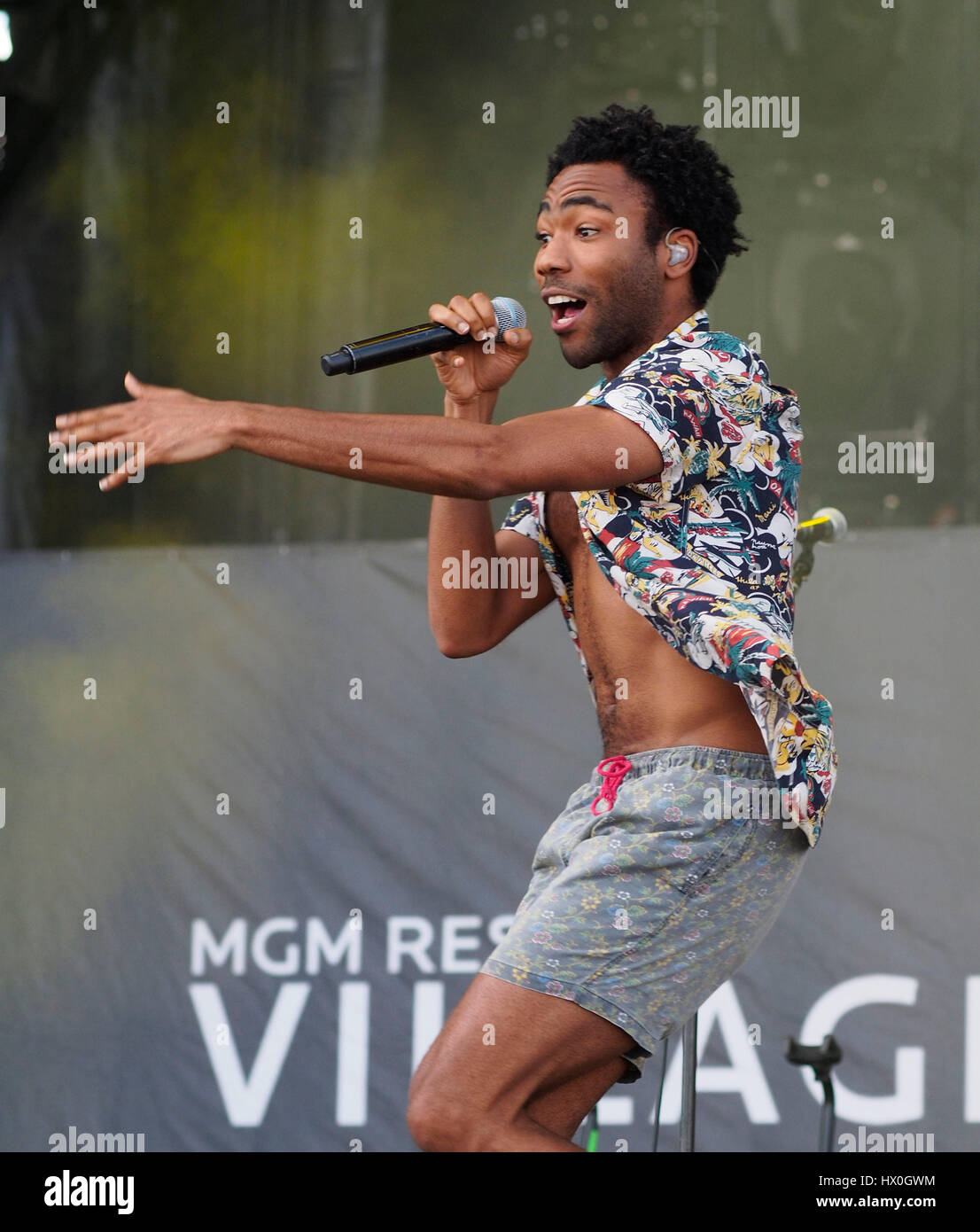 Childish Gambino aka Donald Glover performs at the the iHeartRadio ...