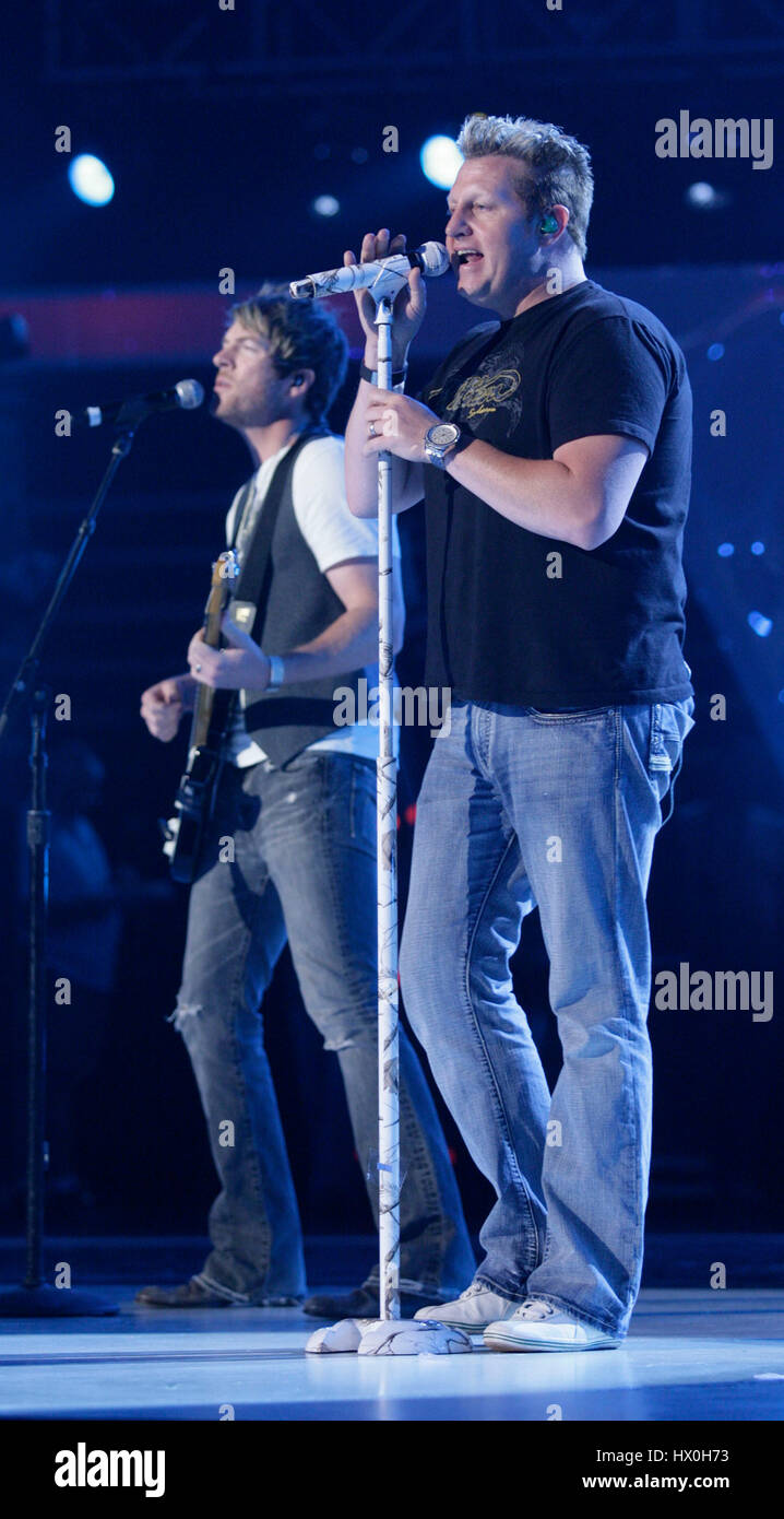 The group Rascal Flatts with, Joe Don Rooney, left, and Gary LeVox ...