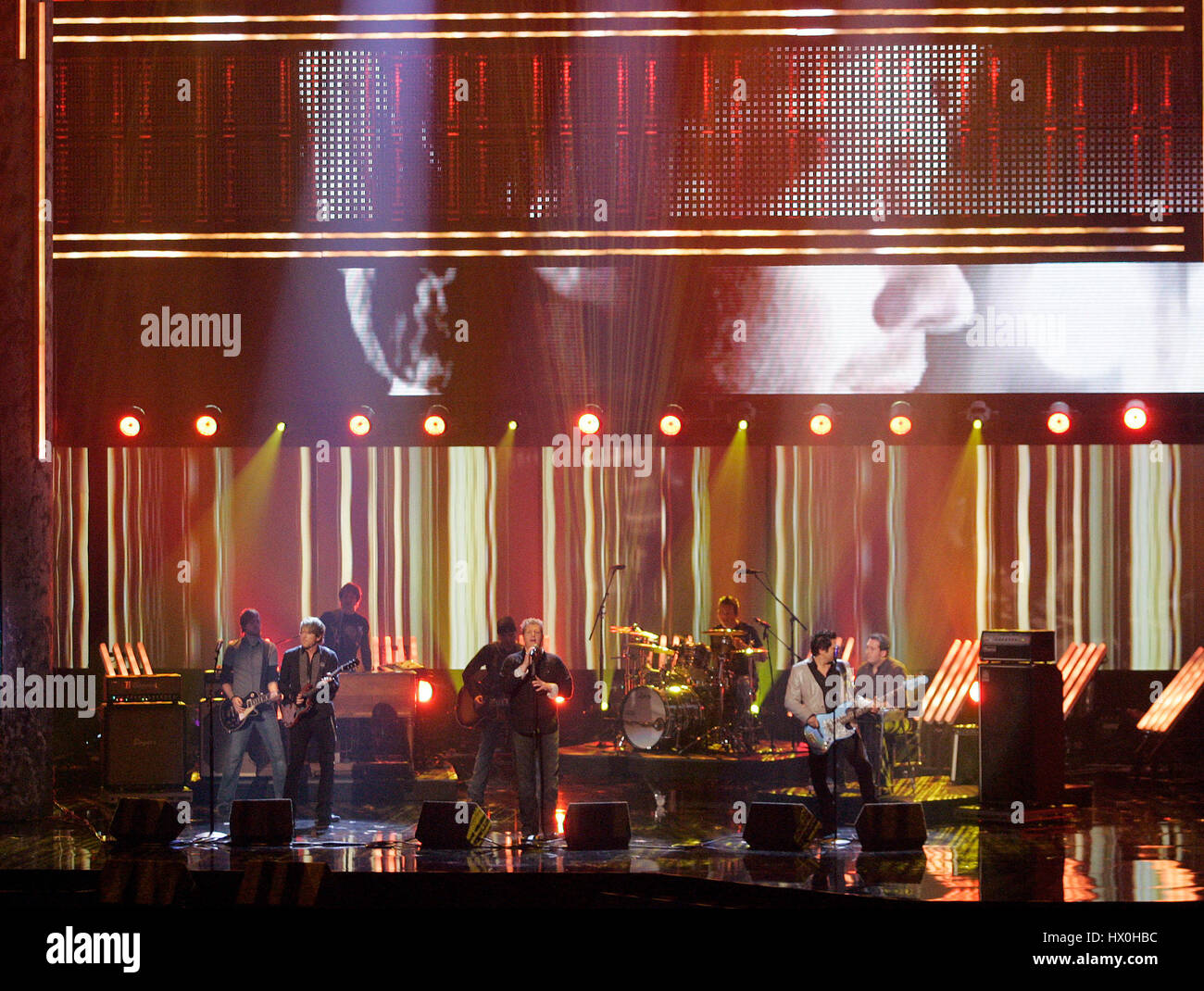 Lead singer Gary Levox and his group, Rascal Flattts performs at the ...