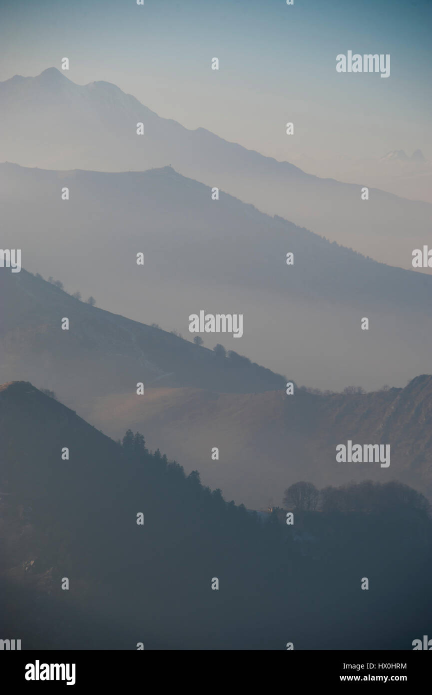 mountains of the maritime alps in backlight Stock Photo - Alamy
