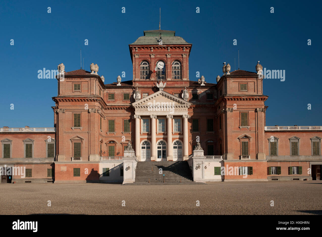 the northern facade of the racconigi castle Stock Photo - Alamy