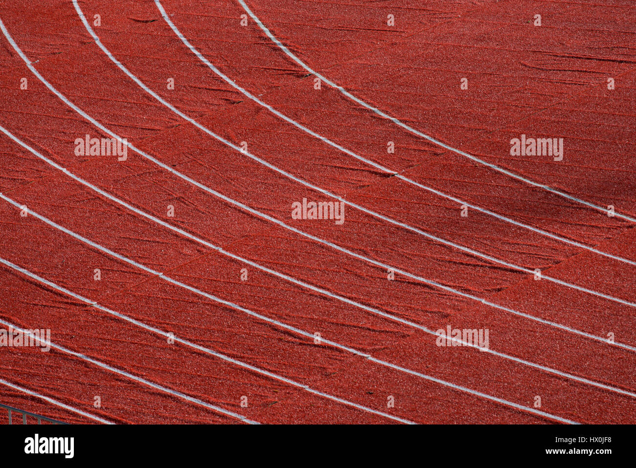 Red athletic track Stock Photo - Alamy