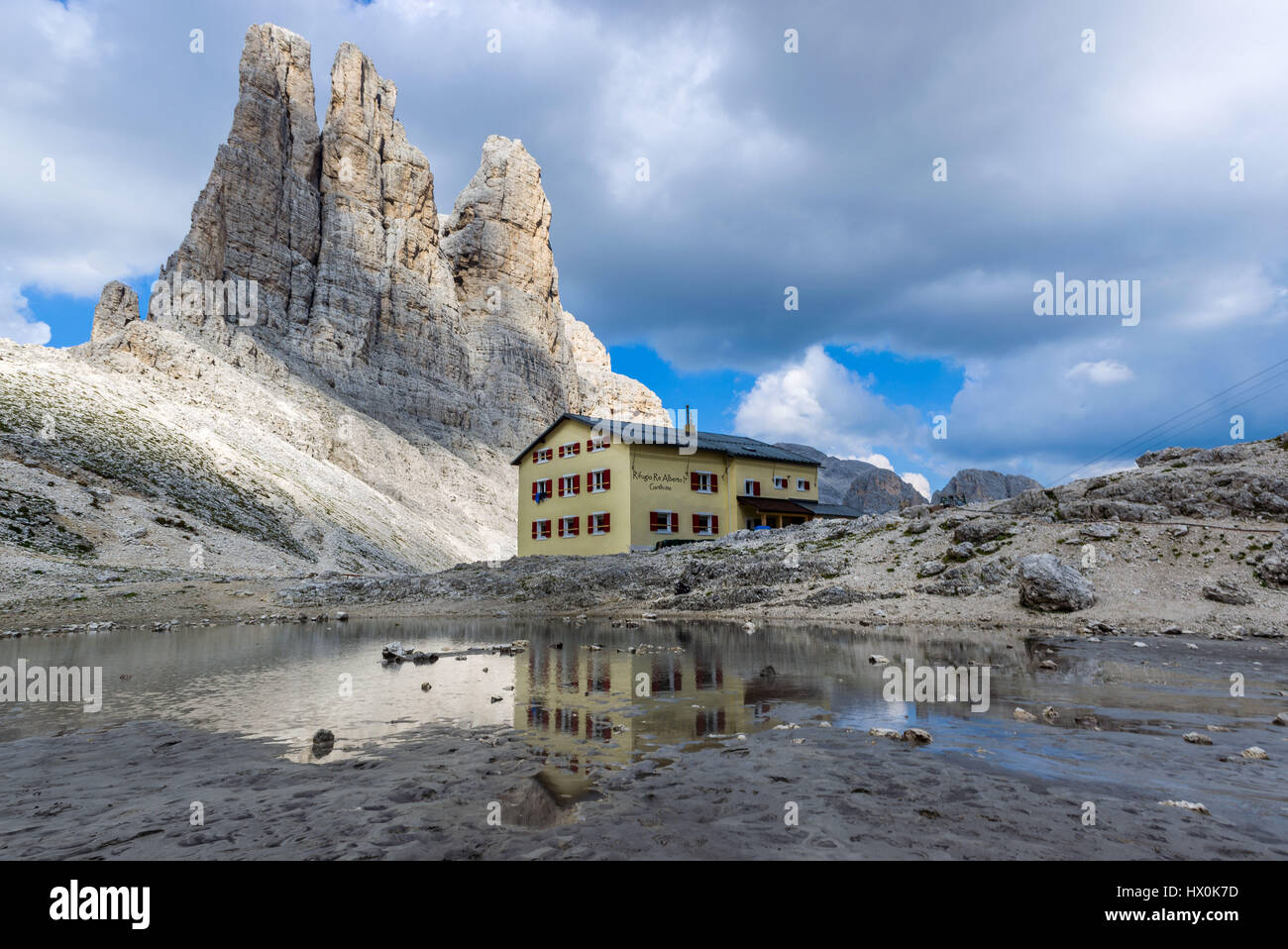 Vajolet towers in rosengarten hi-res stock photography and images - Alamy